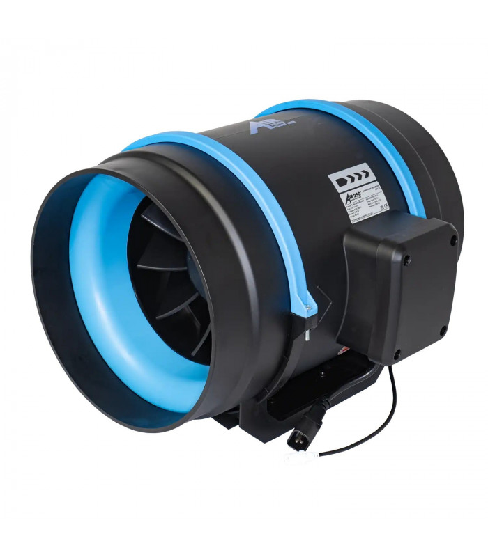 GAS Air Mixed Flow Fan 125 EC Ø125mm 200m3/h with controller